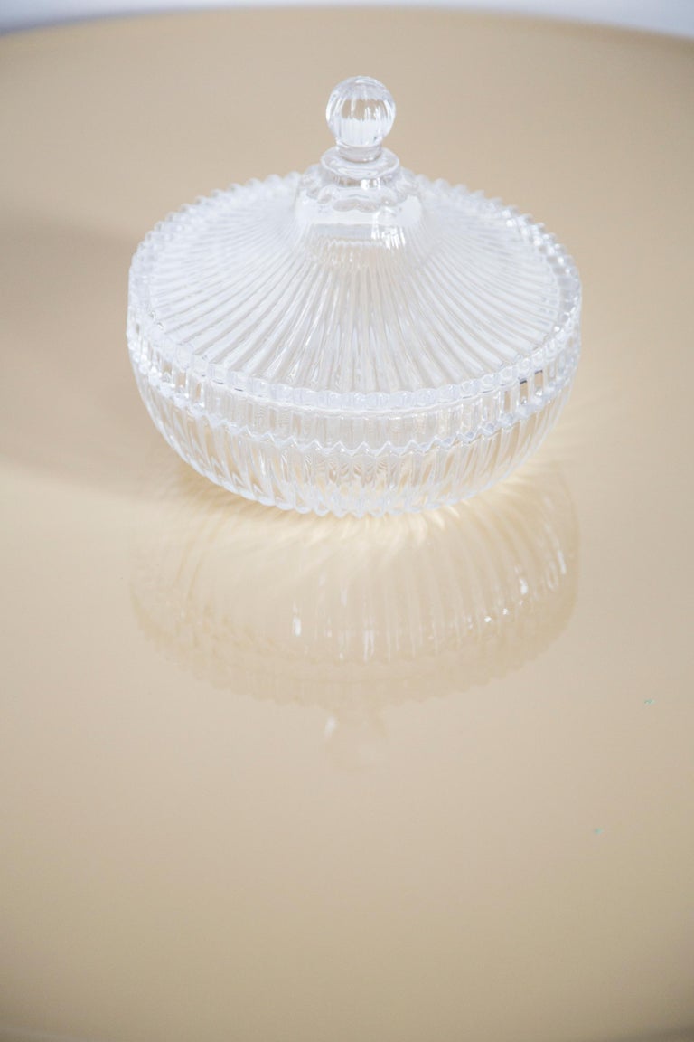 Midcentury Crystal Casket, Cigarette Case, or Jewelry Box, Italy, 1960s ...