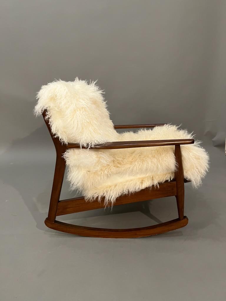 Mid-Century, Curated, Walnut Arm Rocker Lounge Chair 1960's circa For ...