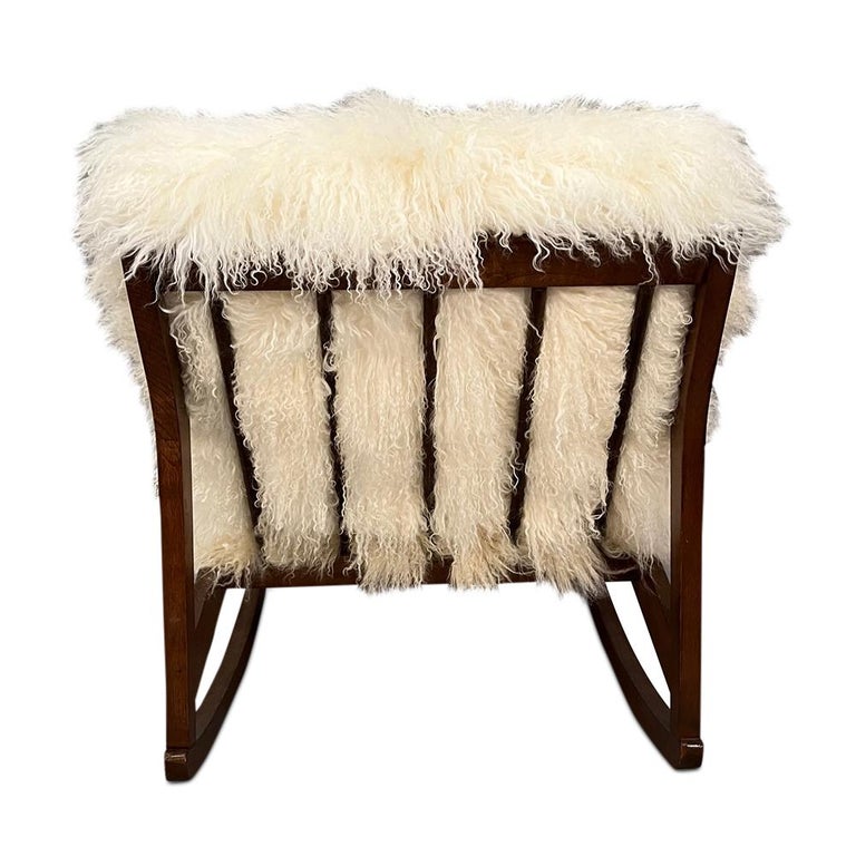 Mid-Century, Curated, Walnut Arm Rocker Lounge Chair 1960's circa For ...