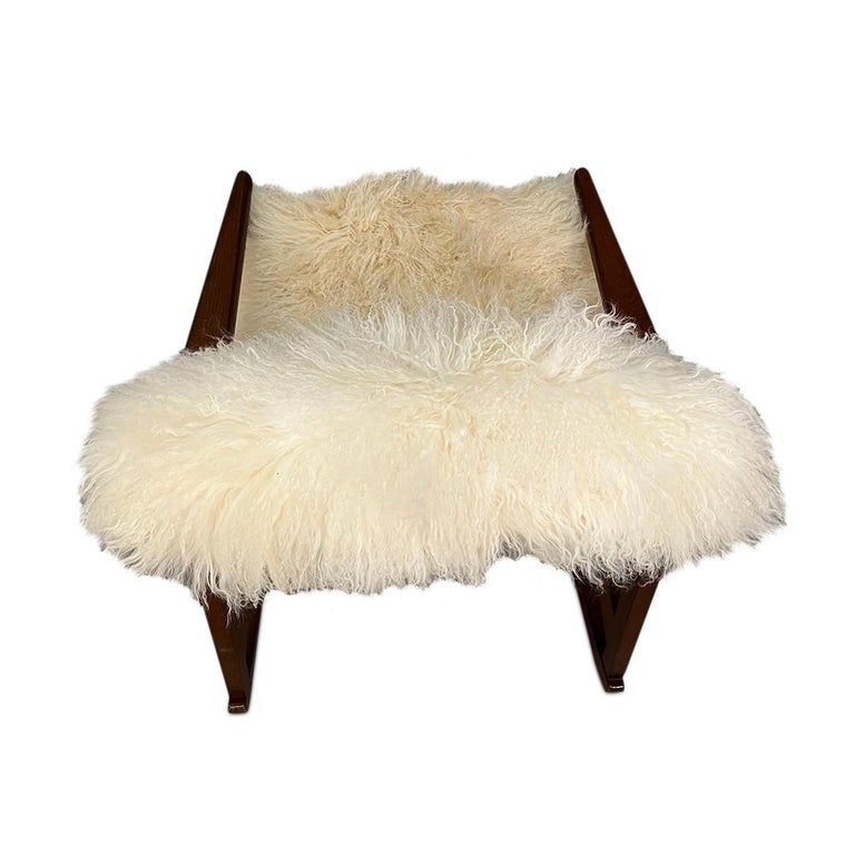Mid-Century, Curated, Walnut Arm Rocker Lounge Chair 1960's circa For ...