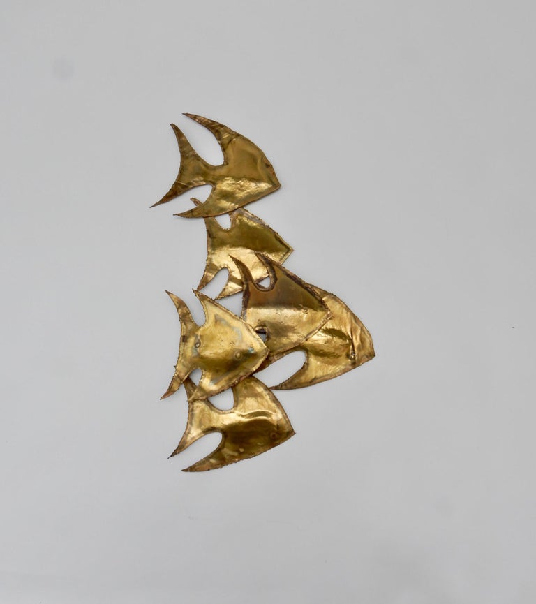 Mid Century Curtis Jere Style Shoal of Fish at 1stDibs