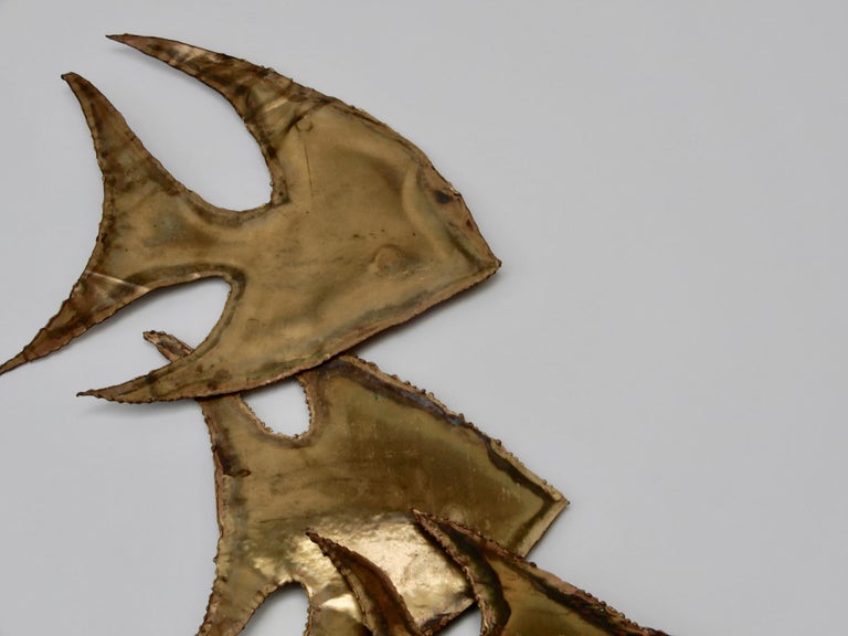 Mid Century Curtis Jere Style Shoal of Fish at 1stDibs