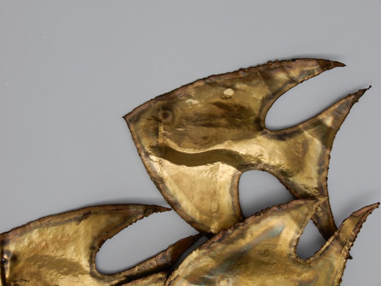 Mid Century Curtis Jere Style Shoal of Fish at 1stDibs