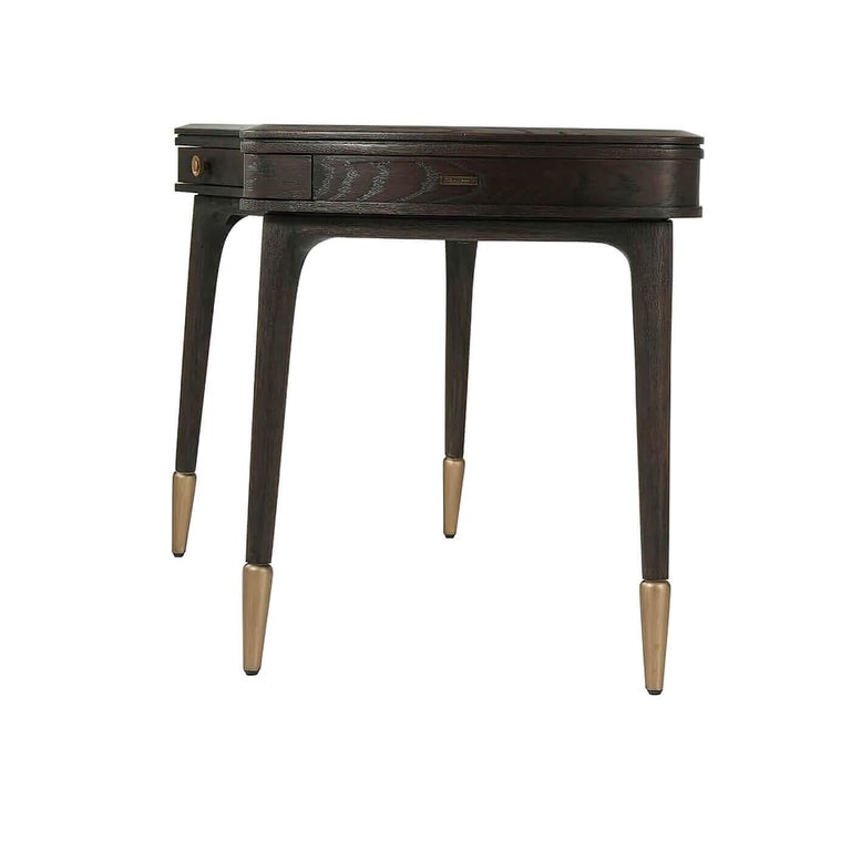 Mid Century Curved Writing Desk For Sale at 1stDibs