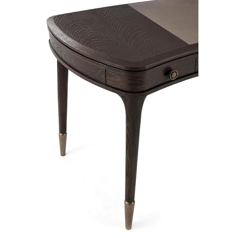 Mid Century Curved Writing Desk For Sale at 1stDibs