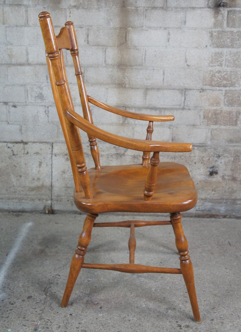 Mid Century Cushman Classics Maple Fairfield Colonial Windsor Arm Chair ...