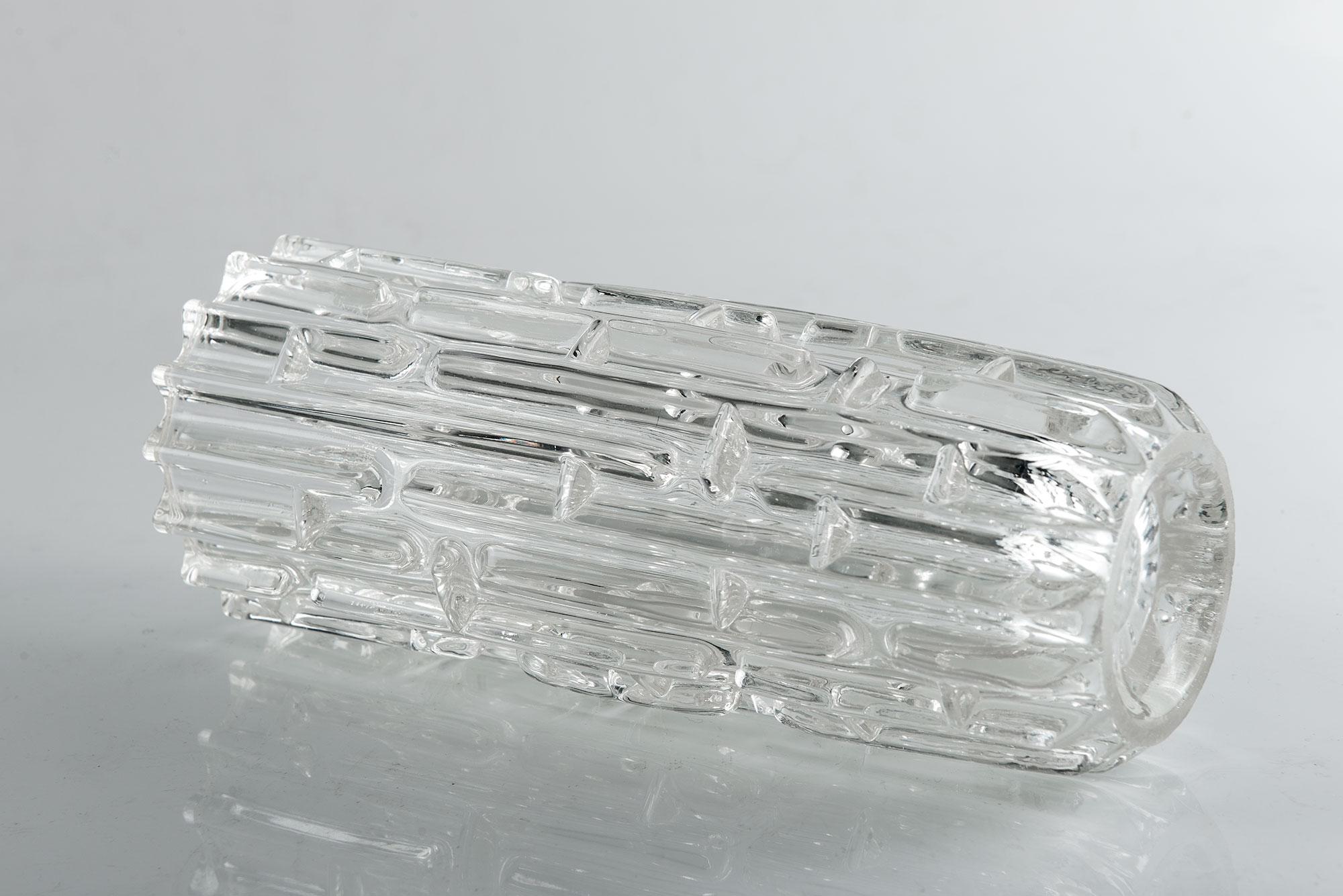 Midcentury Czech Glass Vase by Frantisek Vizner, 1960s For Sale at 1stDibs