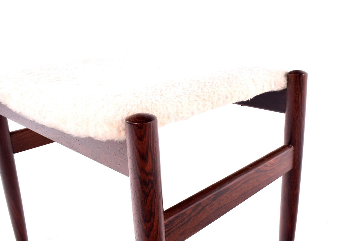 Midcentury Danish 1960s Spottrup Rosewood Stool at 1stDibs