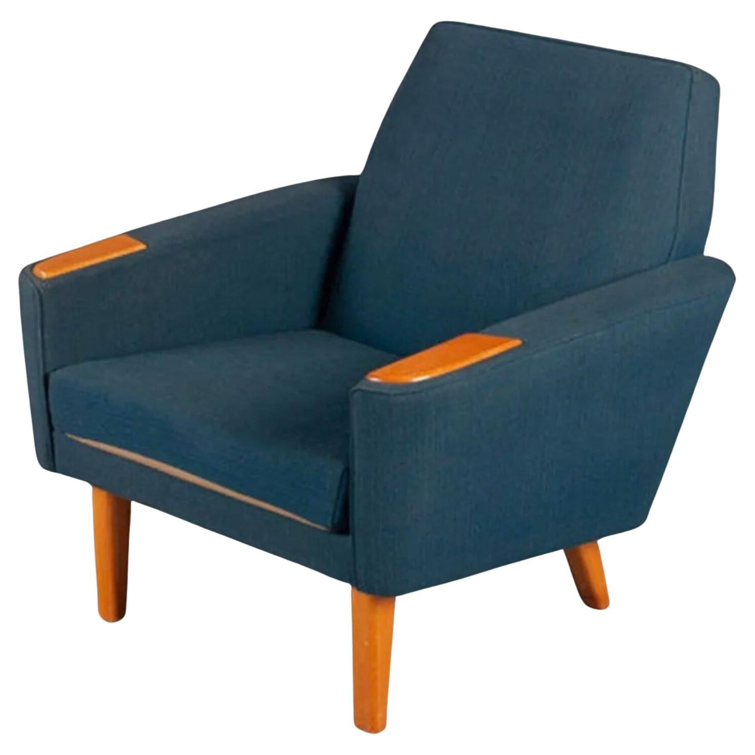 Pair, Vintage Brown Leather Arm Chairs, Denmark circa 1960 For Sale at ...