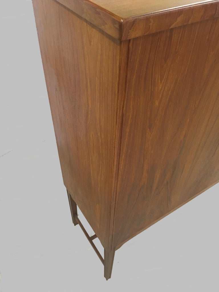 Mid-Century Danish Modern Executive Teak Cabinet at 1stDibs