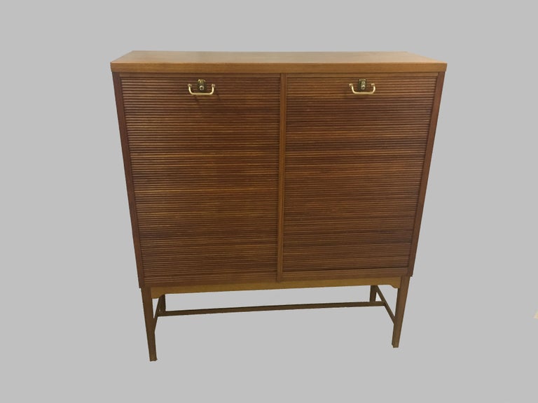 Mid-Century Danish Modern Executive Teak Cabinet at 1stDibs