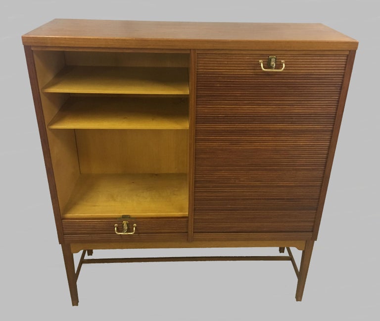 Mid-Century Danish Modern Executive Teak Cabinet at 1stDibs