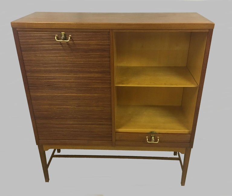 Mid-Century Danish Modern Executive Teak Cabinet at 1stDibs