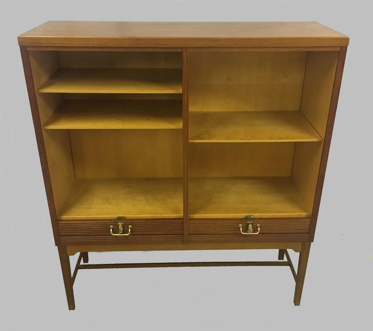 Mid-Century Danish Modern Executive Teak Cabinet at 1stDibs