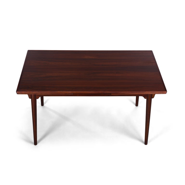 Midcentury Danish Gunni Omann Extendable Model 54 Dining Table for ...