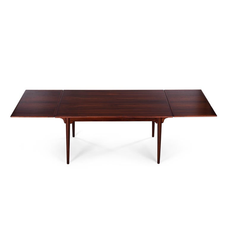 Midcentury Danish Gunni Omann Extendable Model 54 Dining Table for ...