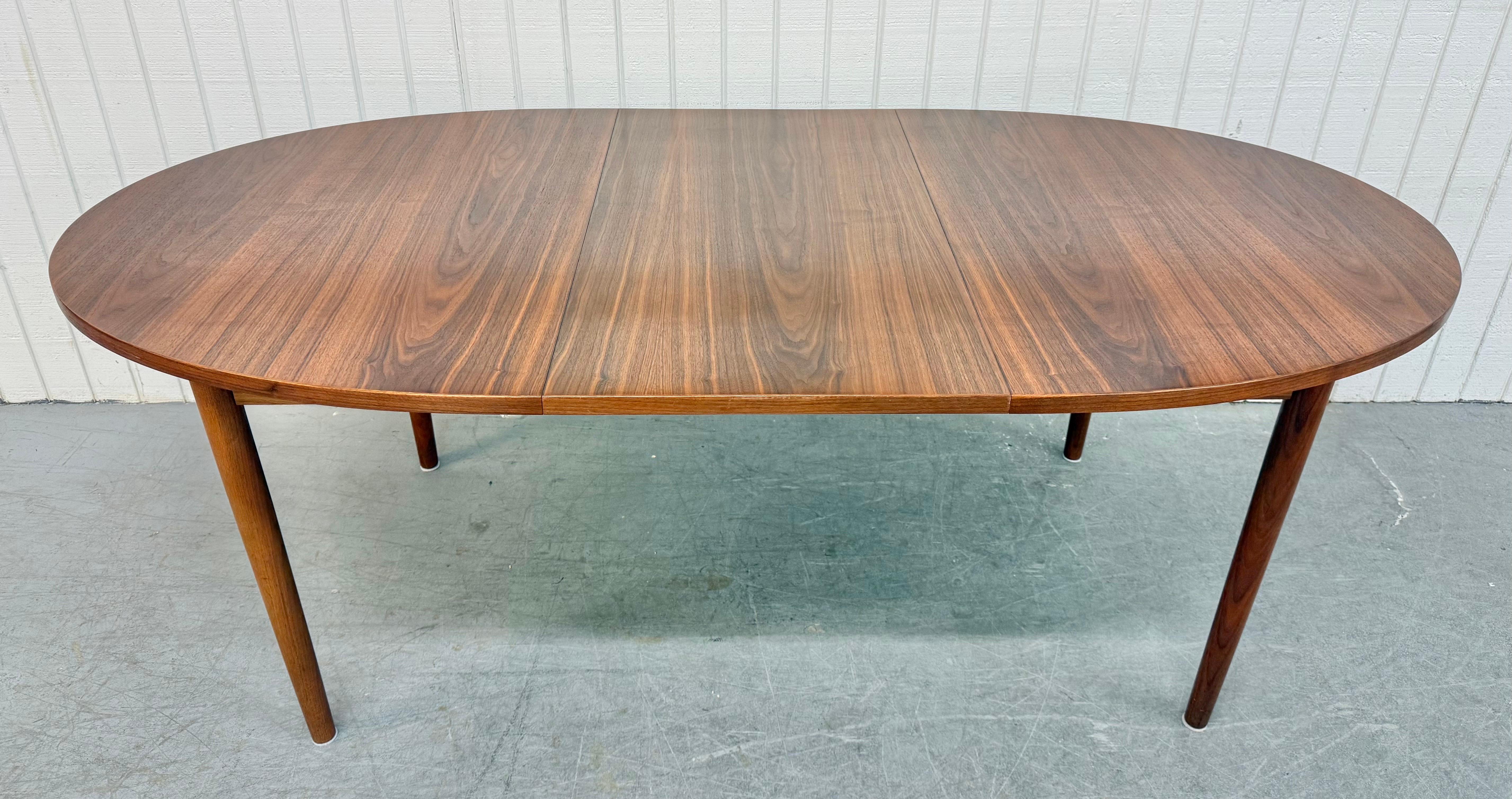 Mid-Century Danish Modern Banquet Size Oval Walnut Dining Table For ...
