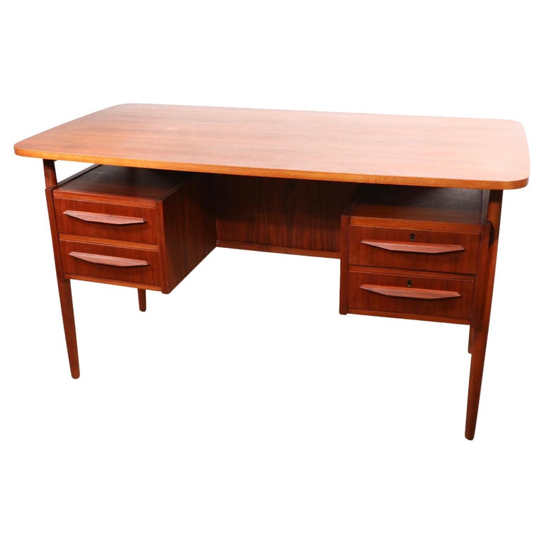 Mid Century Danish Modern Desk by Gunnar Nielsen Tibergaard Desk For ...