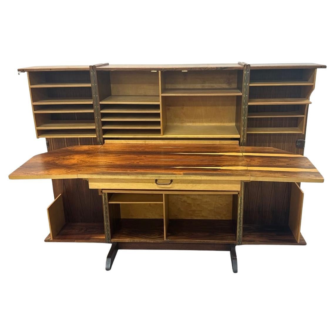 Mid century Danish Modern Desk in Rosewood Mummenthaler and Meier Magic ...