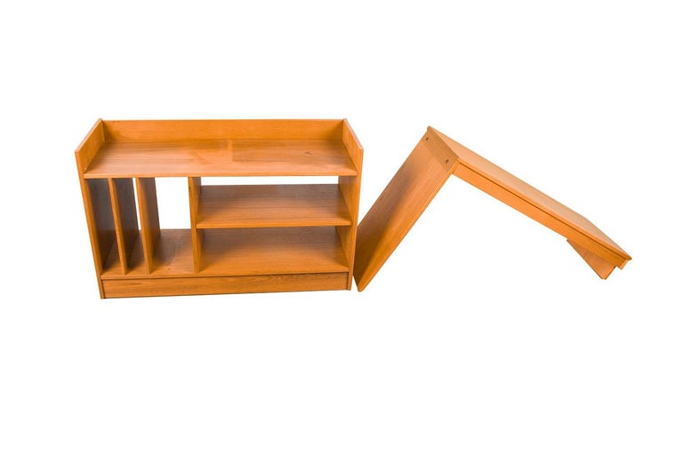 Mid Century Danish Modern Expanding 2 Piece Desk Media Center For Sale ...