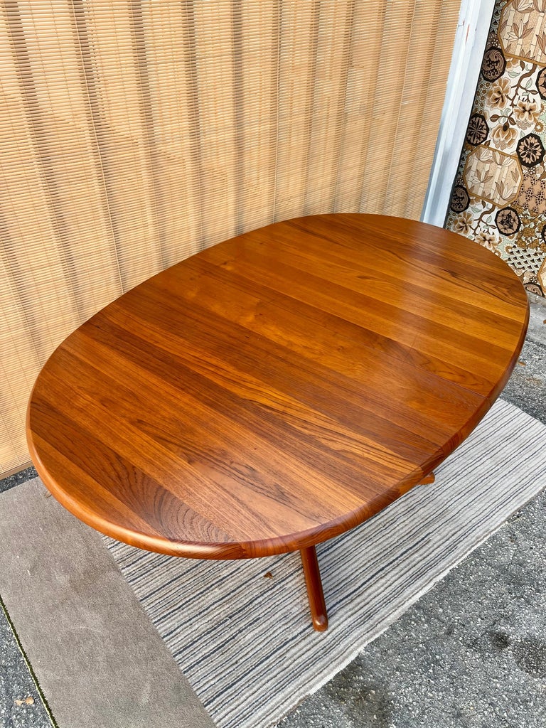 Mid-Century Danish Modern Extendable Dining Table by Jensen ...