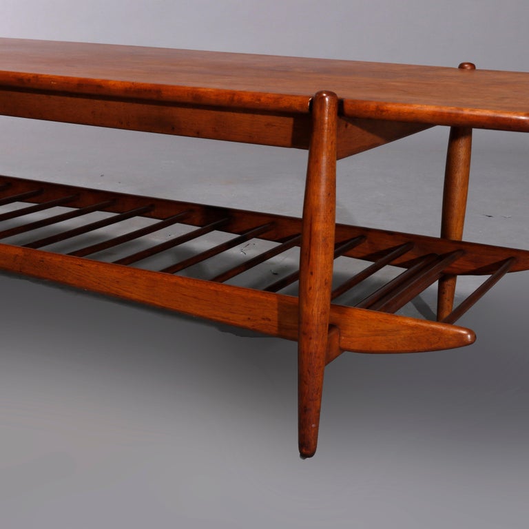 Mid Century Danish Modern Finn Juhl School Teakwood Coffee Table, circa ...