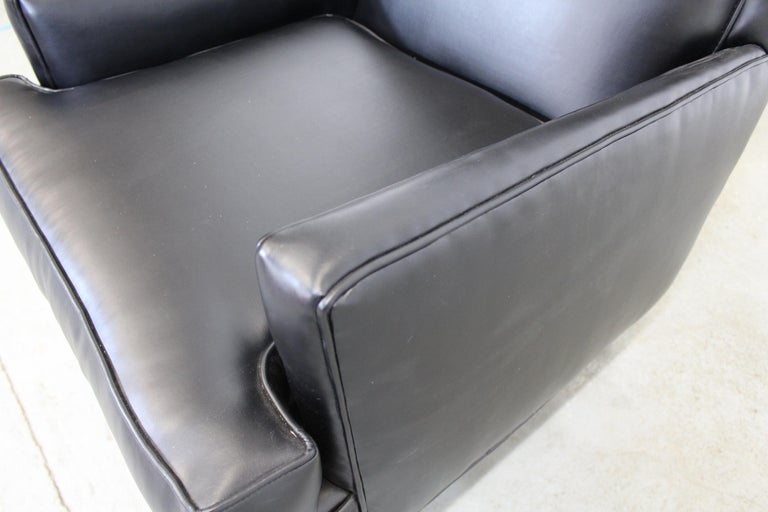 Midcentury Danish Modern Leather Selig Lounge Chair For Sale at 1stDibs