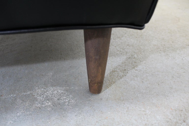 Midcentury Danish Modern Leather Selig Lounge Chair For Sale at 1stDibs