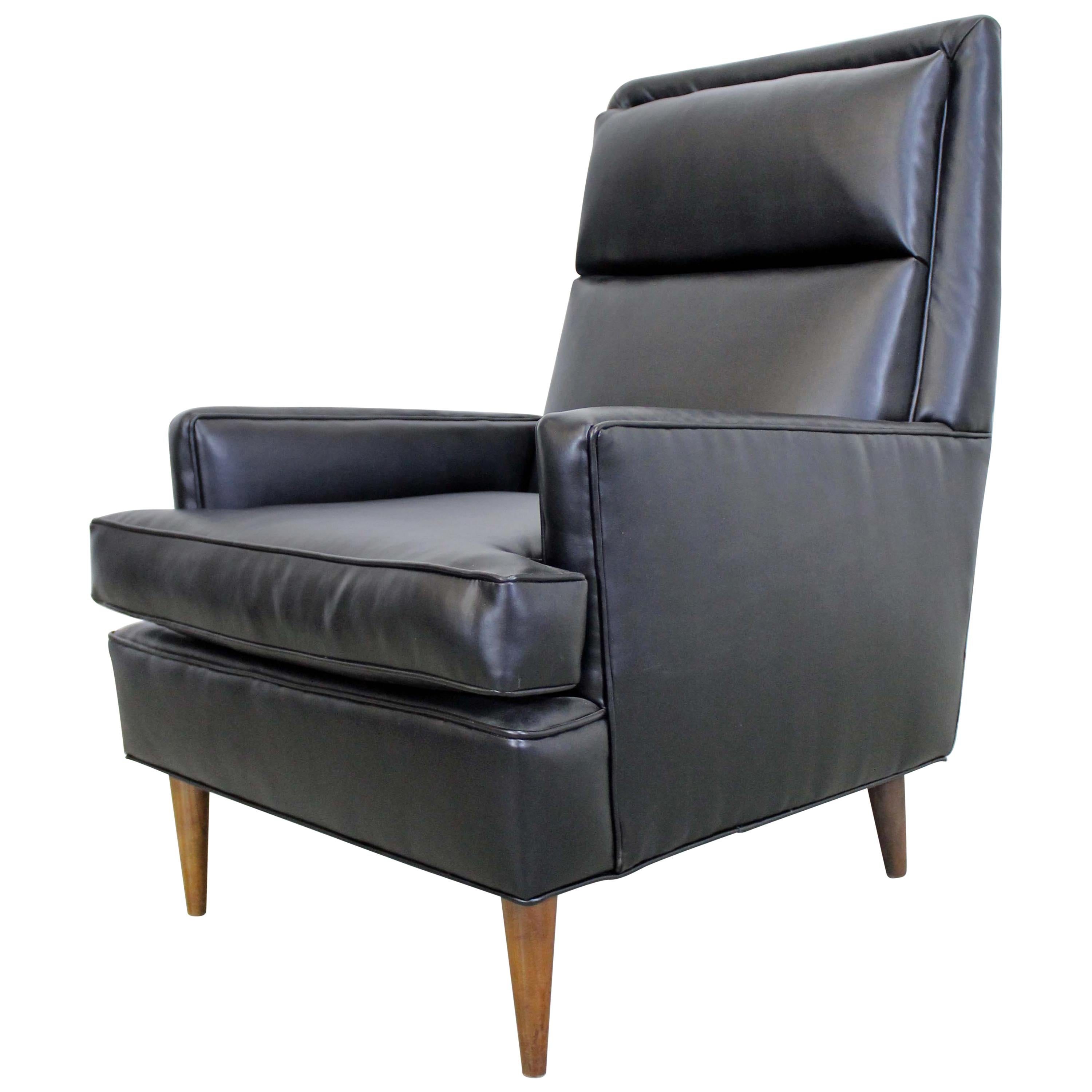 Midcentury Danish Modern Leather Selig Lounge Chair For Sale at 1stDibs