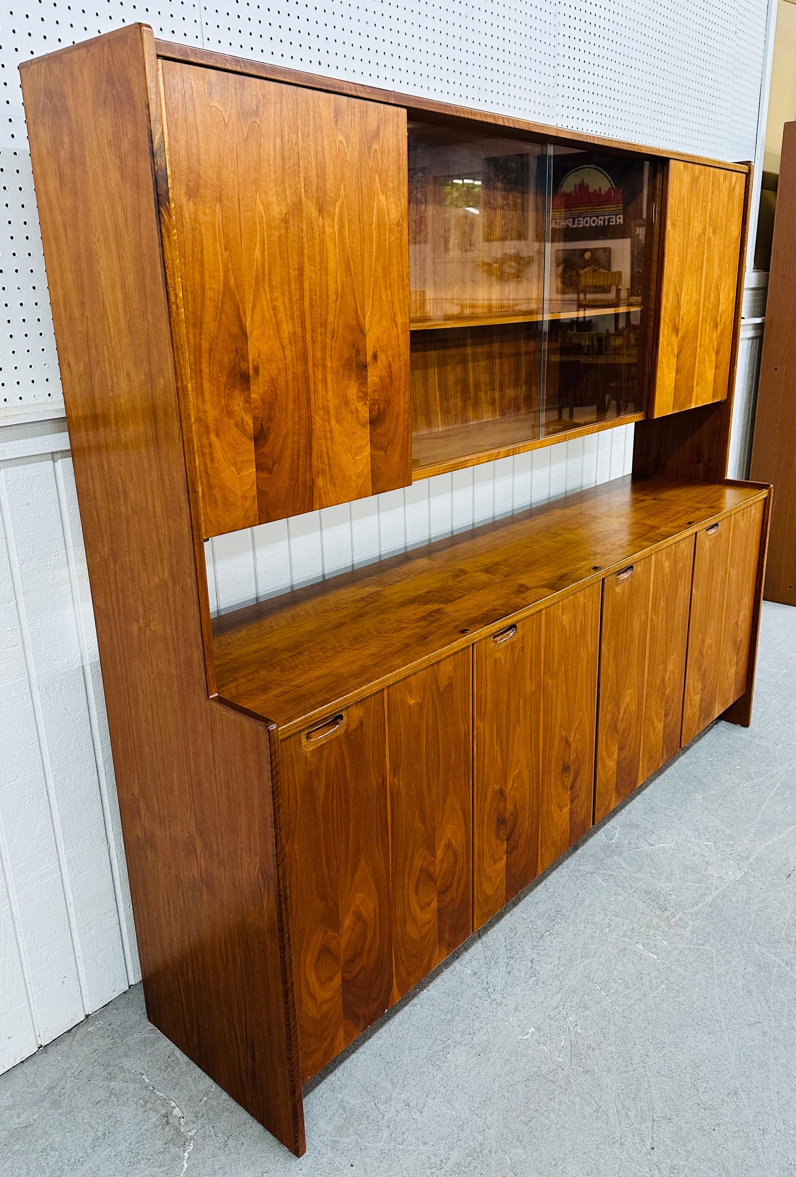 Mid-Century Danish Modern Moreddi Teak Hutch For Sale at 1stDibs