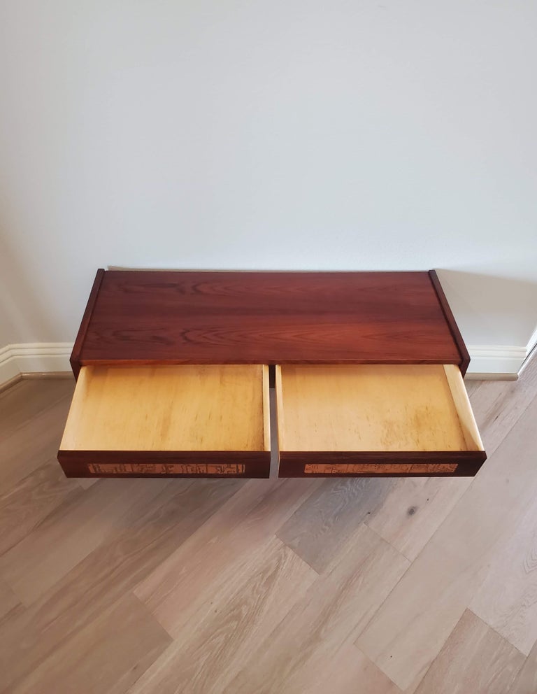 Mid-Century Danish Modern Pedersen and Hansen Palisander Console and ...