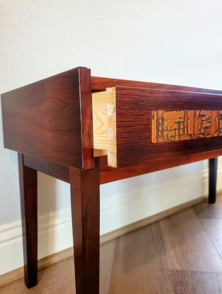 Mid-Century Danish Modern Pedersen and Hansen Palisander Console and ...