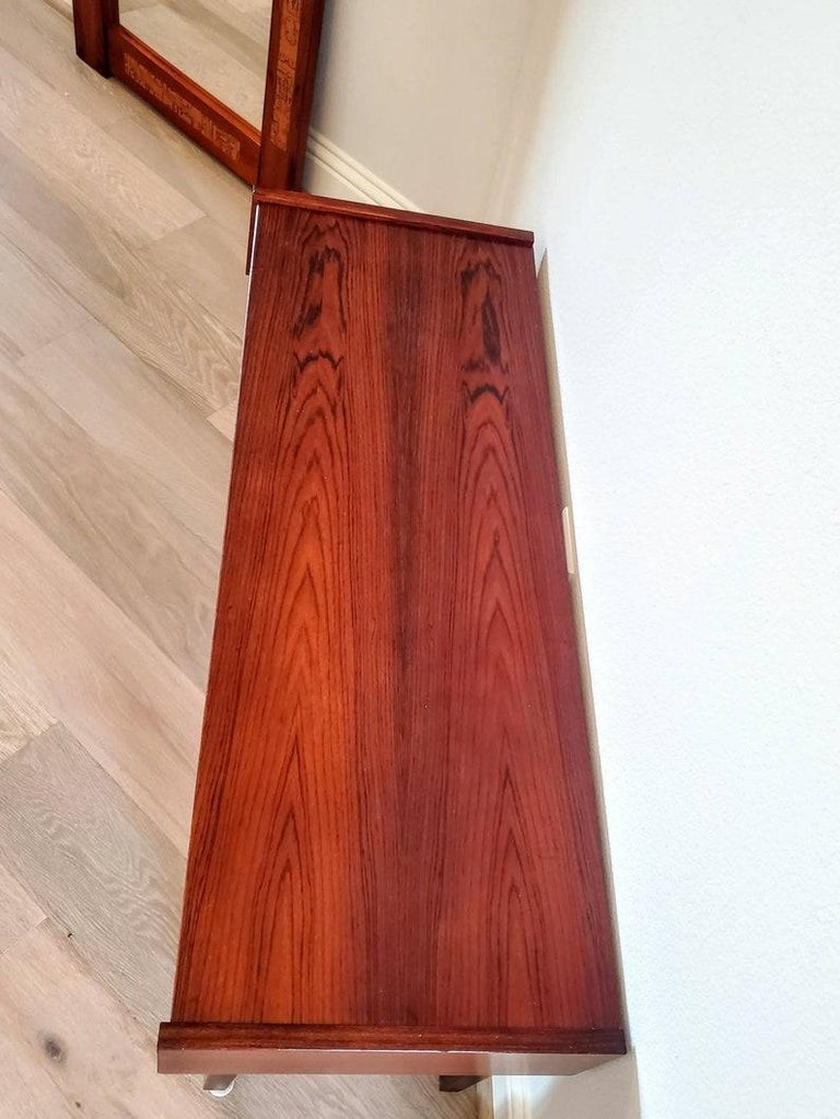 Mid-Century Danish Modern Pedersen and Hansen Palisander Console and ...