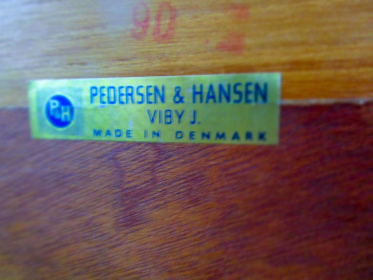 Midcentury Danish Modern Pedersen and Hansen Teak Wood Floating Wall ...