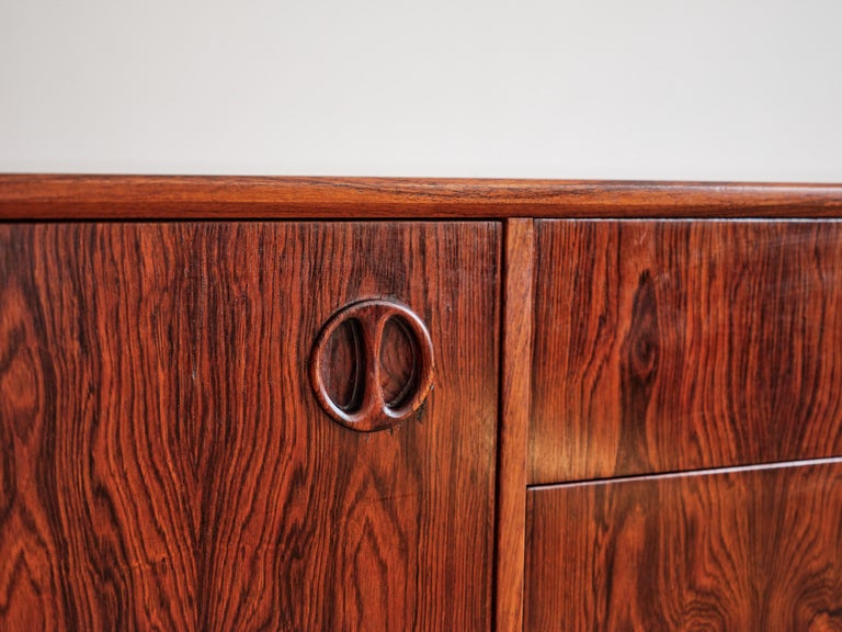 Mid Century Danish Modern Rosewood Console at 1stDibs