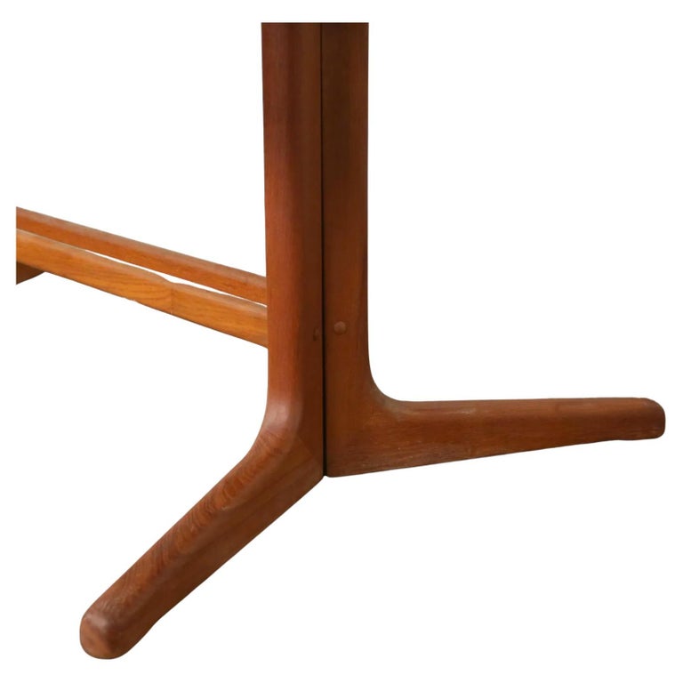 Midcentury Danish Modern Rounded Teak Extension Dining Table Denmark by ...