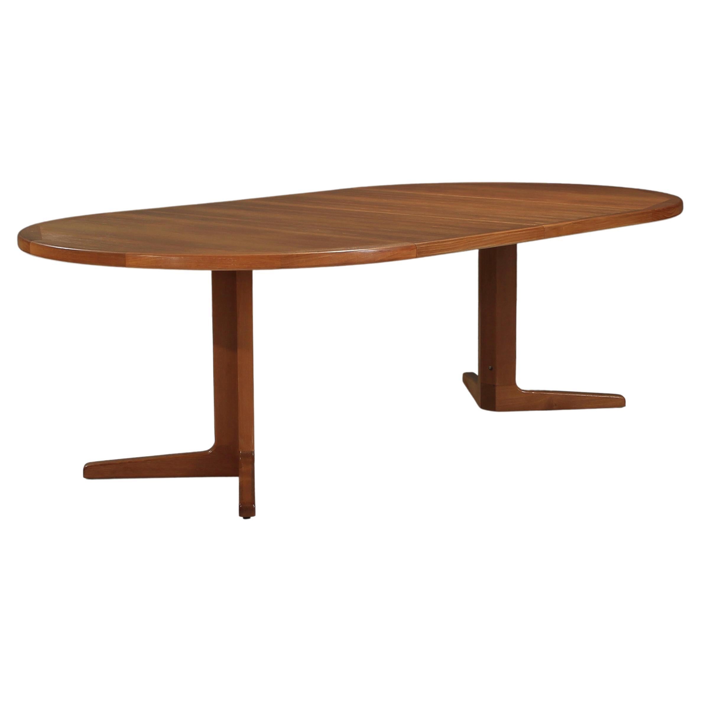 Gorgeous Danish Modern Teak Dining Table with 2 Hide-Away Leaves ...