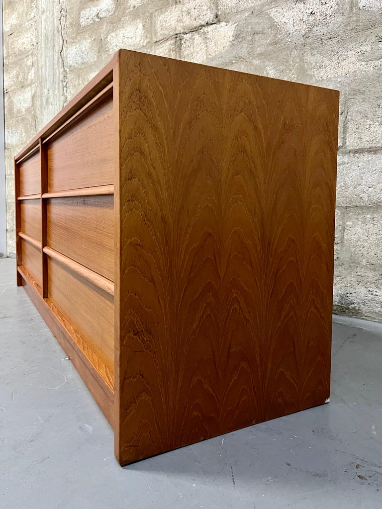 Mid Century Danish Modern Teak Double Dresser by Jesper International. C 1980s at 1stDibs jesper international furniture jesper dresser