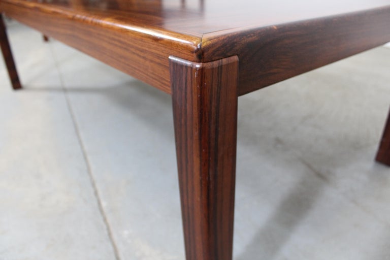 Mid-Century Danish Modern Vejle Stole Parquet Top Rosewood Coffee Table ...