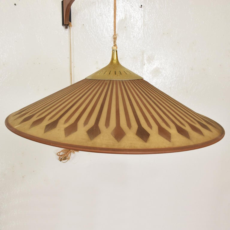 Midcentury Danish Modern Wall Sconce with Sculptural Shape, Eames Era ...
