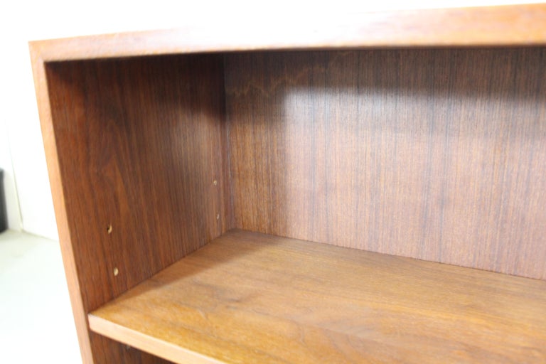 Midcentury Danish Modern Walnut Bookcase at 1stDibs