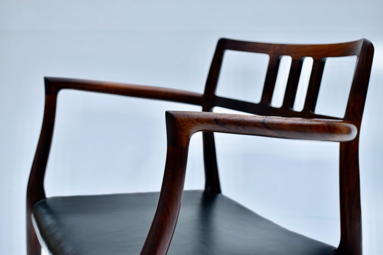 Mid Century Danish Niels Otto Moller Model 64 Rosewood Chair For Sale ...