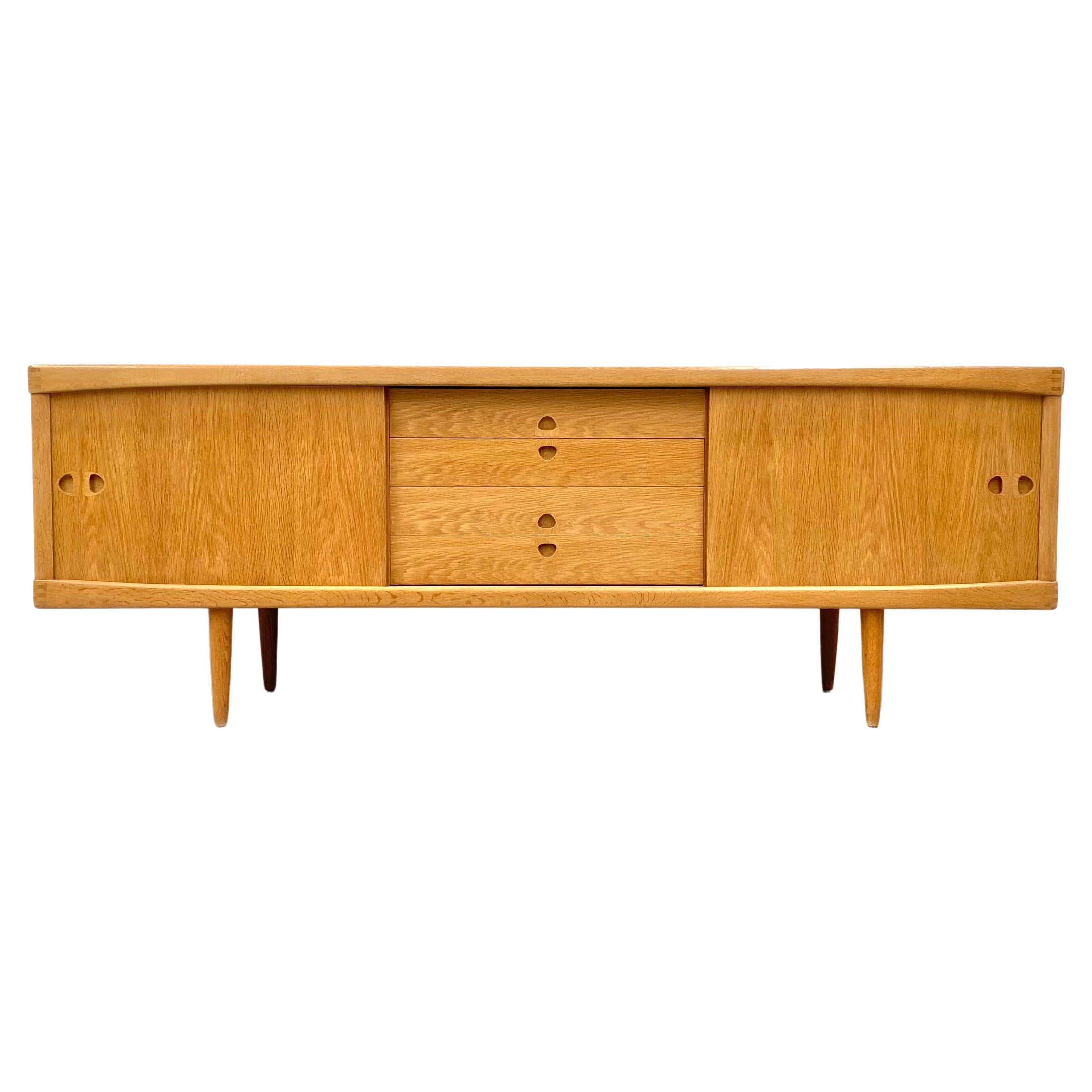 Mid-Century Danish Oak Sideboard by H.W. Klein for Bramin, 1960s at 1stDibs