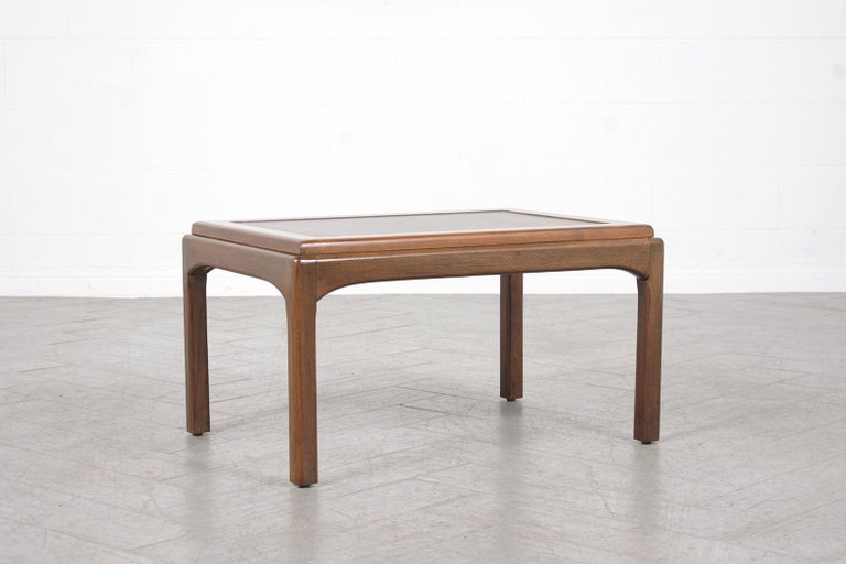 Vintage Mid Century Modern Danish Lacquered Side Table For Sale at 1stDibs