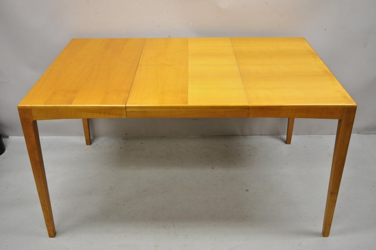 Mid Century Danish Swedish Modern Maple Wood Hidden Leaf Extension ...