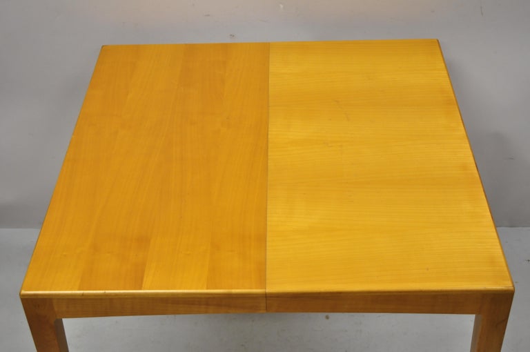 Mid Century Danish Swedish Modern Maple Wood Hidden Leaf Extension ...