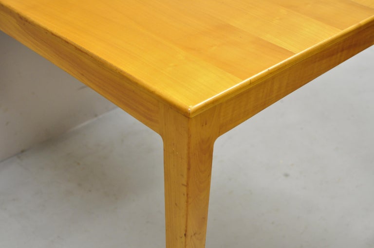Mid Century Danish Swedish Modern Maple Wood Hidden Leaf Extension ...