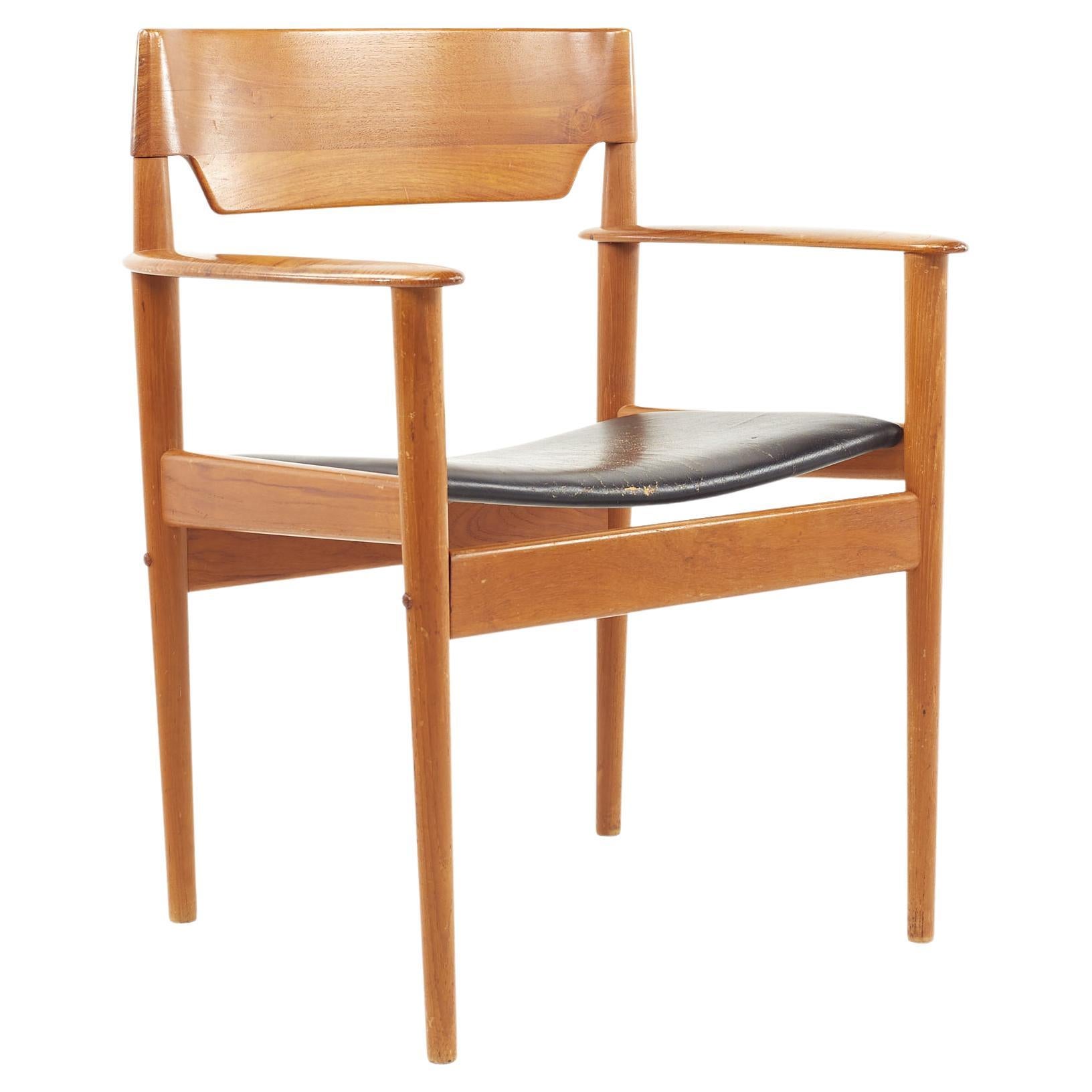 Rare Danish Mid Century Modern Teak Dining Chairs at 1stDibs