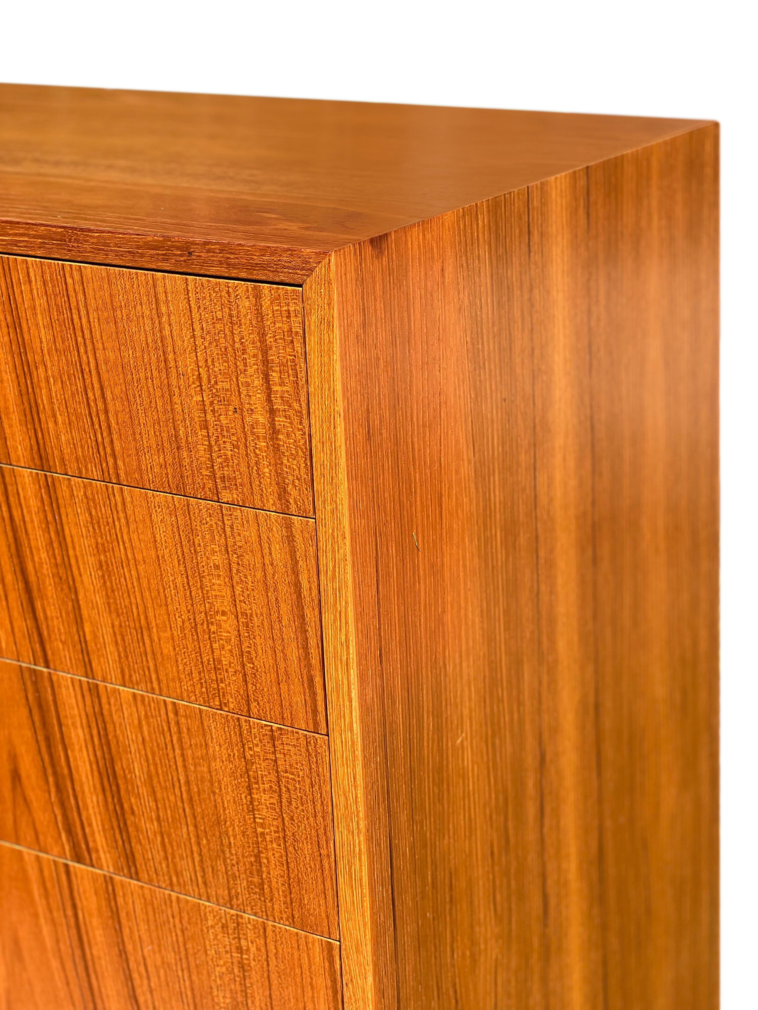 Mid Century Danish Teak Chest of Drawers, a Pair For Sale at 1stDibs