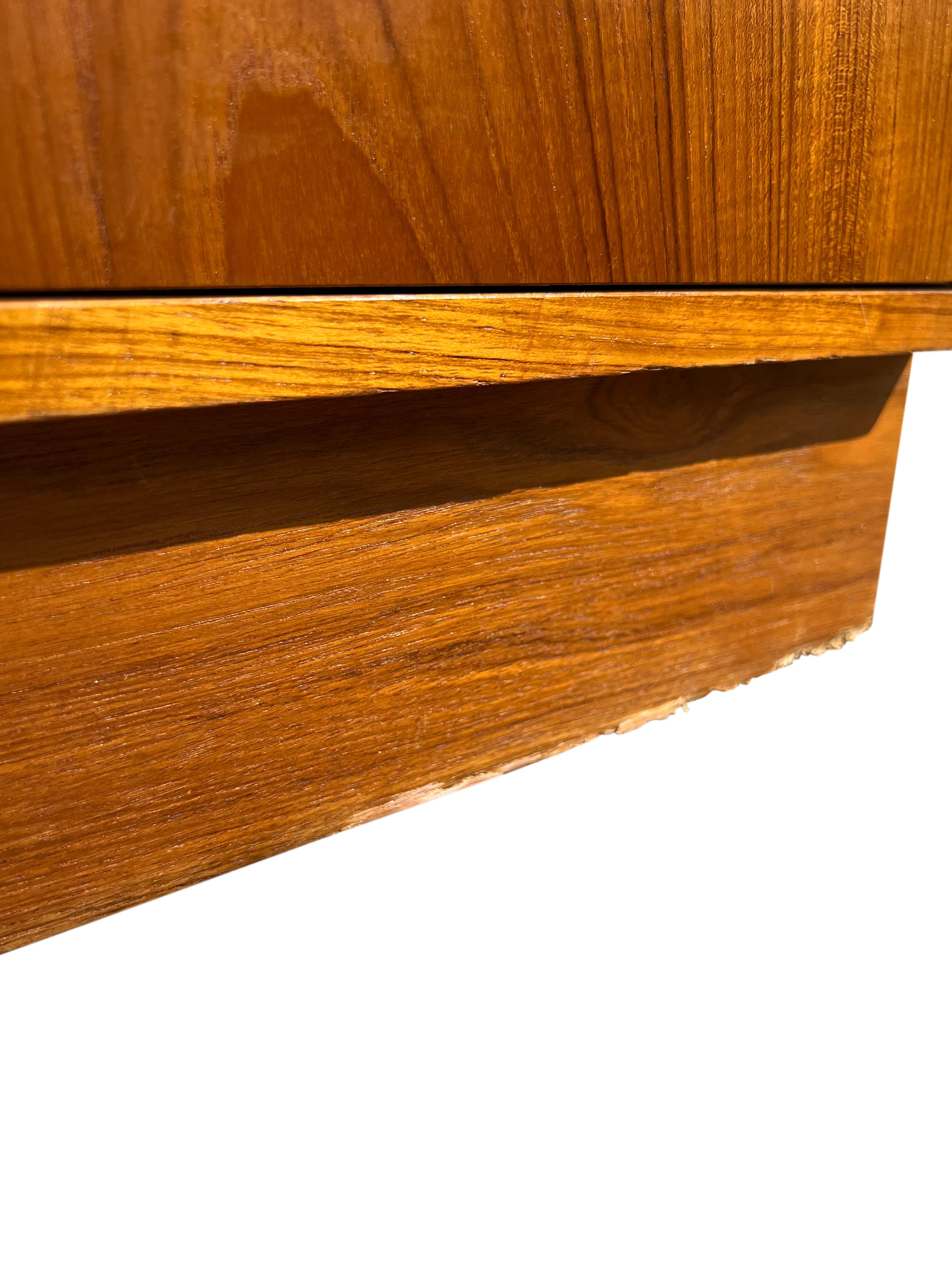 Mid Century Danish Teak Chest of Drawers, a Pair For Sale at 1stDibs